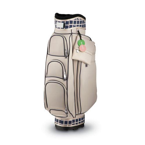 Keri Golf Ladies Kate Cart Bag Beige/Navy — Fairway Golf